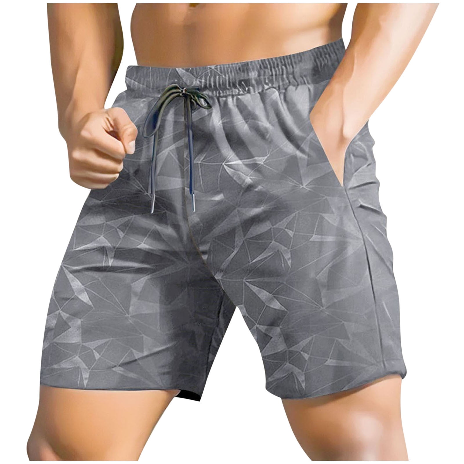 Fnooota Men's Athletic Shorts, Vacation Elastic Waist Casual Beach ...