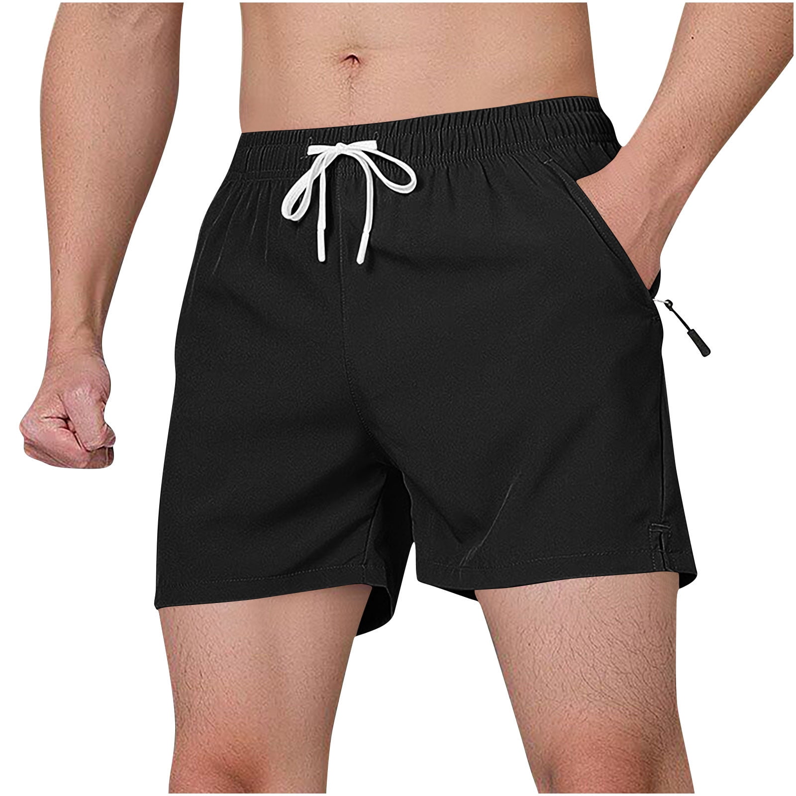 Fnooota Mens Workout Shorts, Summer Flex Waist 2025 Drawstring Running ...