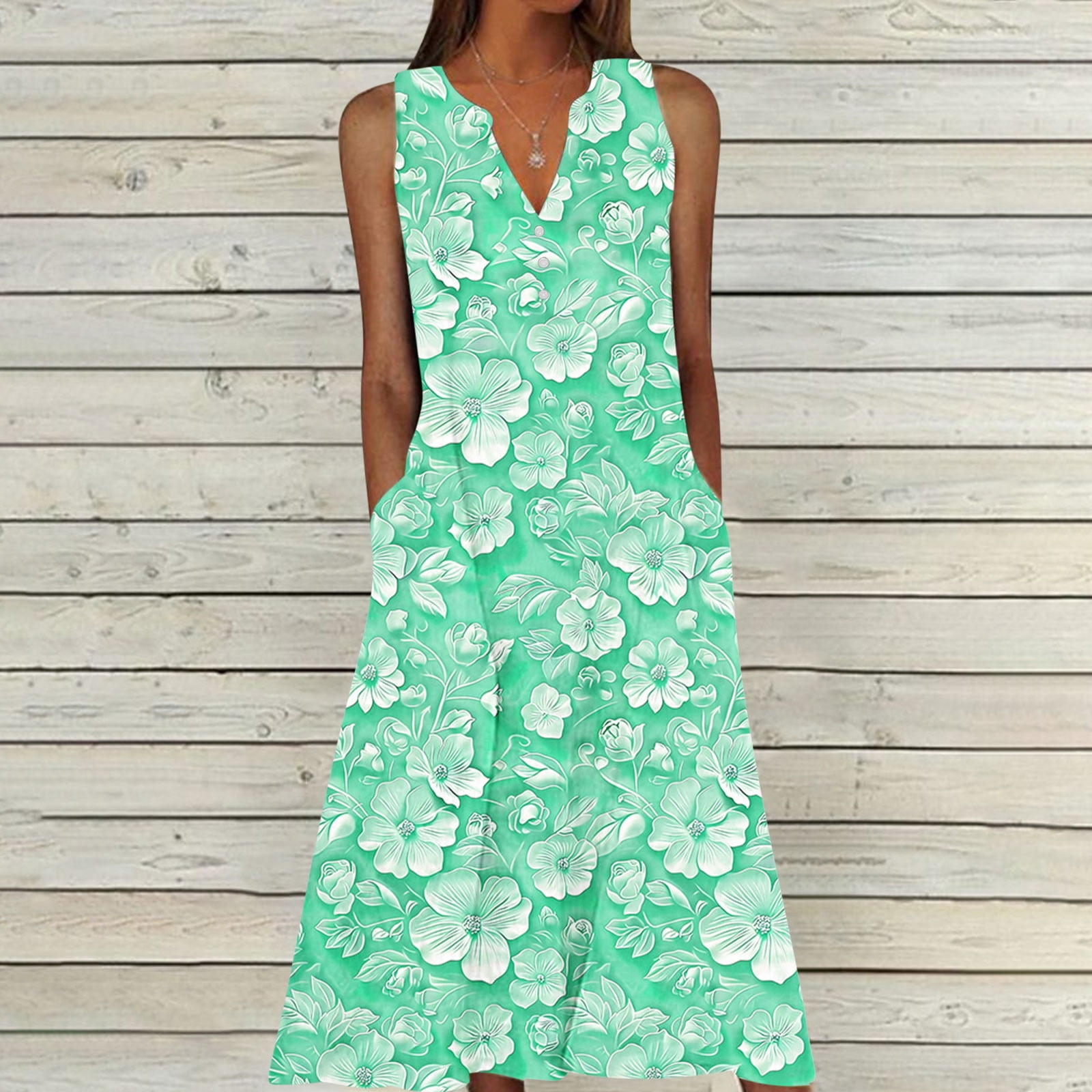 BXJX Summer Dresses Elegant Classy 2025 for Women, Tank A Line Swing ...