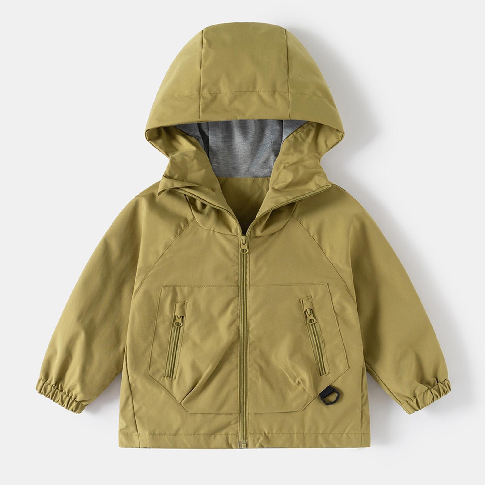 BXJX Toddler Boys Full Zip Jackets- Casual Windproof Performance Loose ...