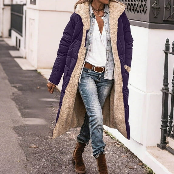 BXJX Women's Winter Coats- Stand Collar Fashion Zip-Up Casual ...