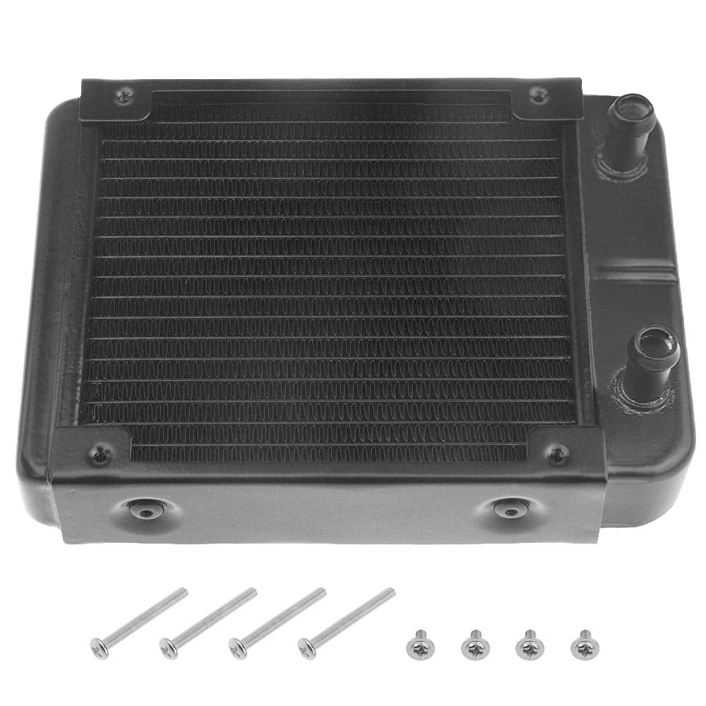 BXQINLENX 18 Pipe Aluminum KEF16 Heat Exchanger Radiator for PC CPU CO2 ...