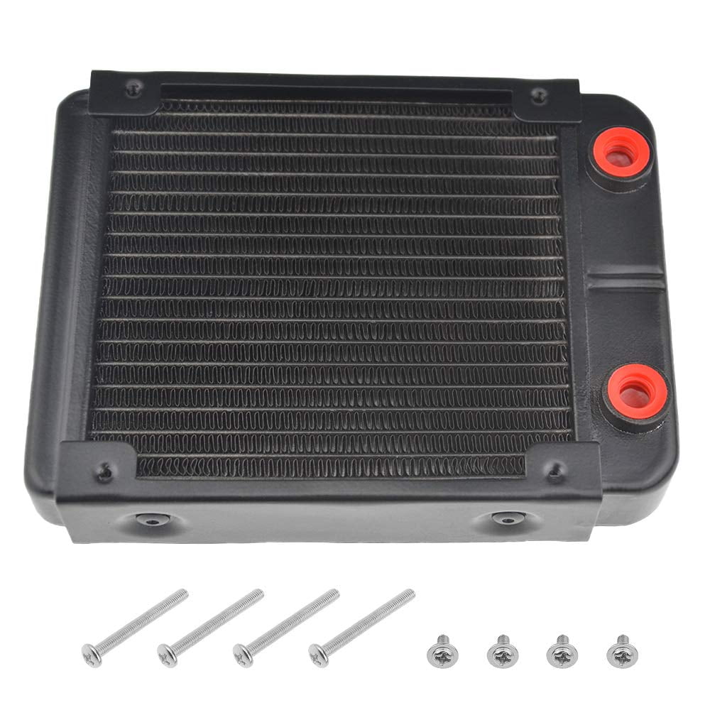 BXQINLENX 18 Pipe Aluminum KEF16 Heat Exchanger Radiator for PC CPU CO2 ...