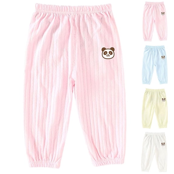 BXSRUTA Baby Cotton Casual Pants for Toddler Boys Girls Elastic Waist ...