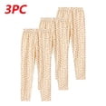 BXSRUTA Girls Floral Print Lounge Pants 3 Pack Elastic Waist ...
