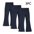 BXSRUTA Girls High Waist Flare Leg Yoga Pants, Stretchy Bell Bottom ...