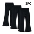 BXSRUTA Girls High Waist Flare Leg Yoga Pants, Stretchy Bell Bottom ...
