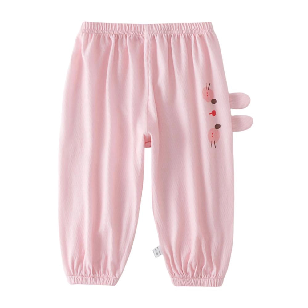 BXSRUTA Toddler Cotton Jogger Pants with Cute Bear Print Elastic Waist ...