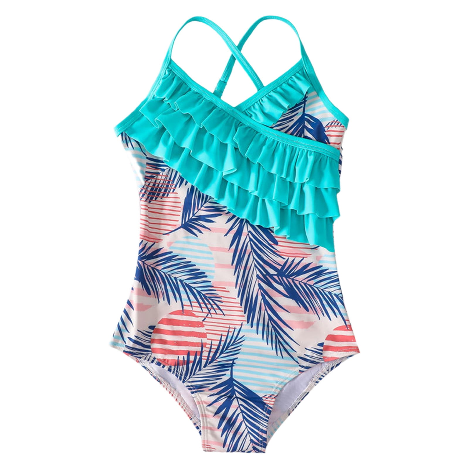 BXUIDJG Girls Bikini Swim Two Piece Sets Swimming One Piece Swimsuit ...