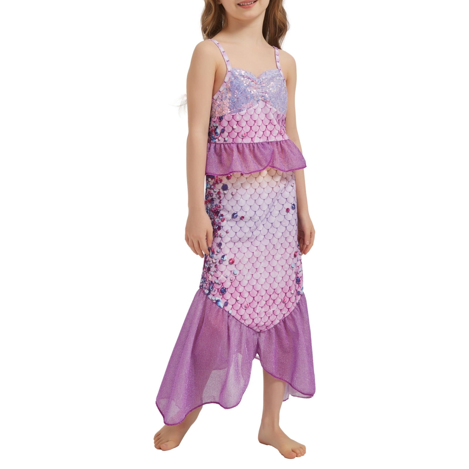 BXUIDJG Kids Girls Swimsuits Teen Children's Fish Swimsuit Fish ...