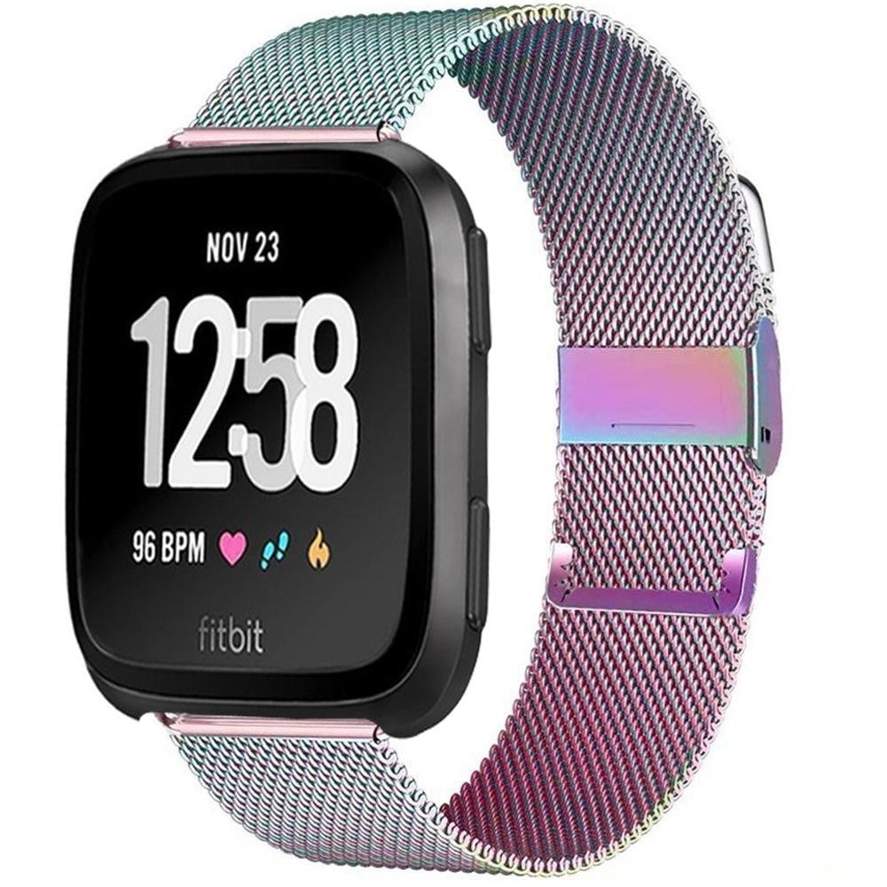 BXUXOHS Metal Bands Compatible with Fitbit Versa/Versa Lite SE/Versa 2 ...