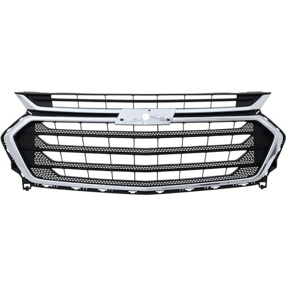 BXZ Front Bumper Upper Grille Grill Black With Chrome Trim For Chevy ...