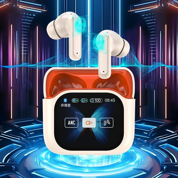 BY16 Bluetooth Headset New With Screen A9PRO Upgraded Version Of The ...