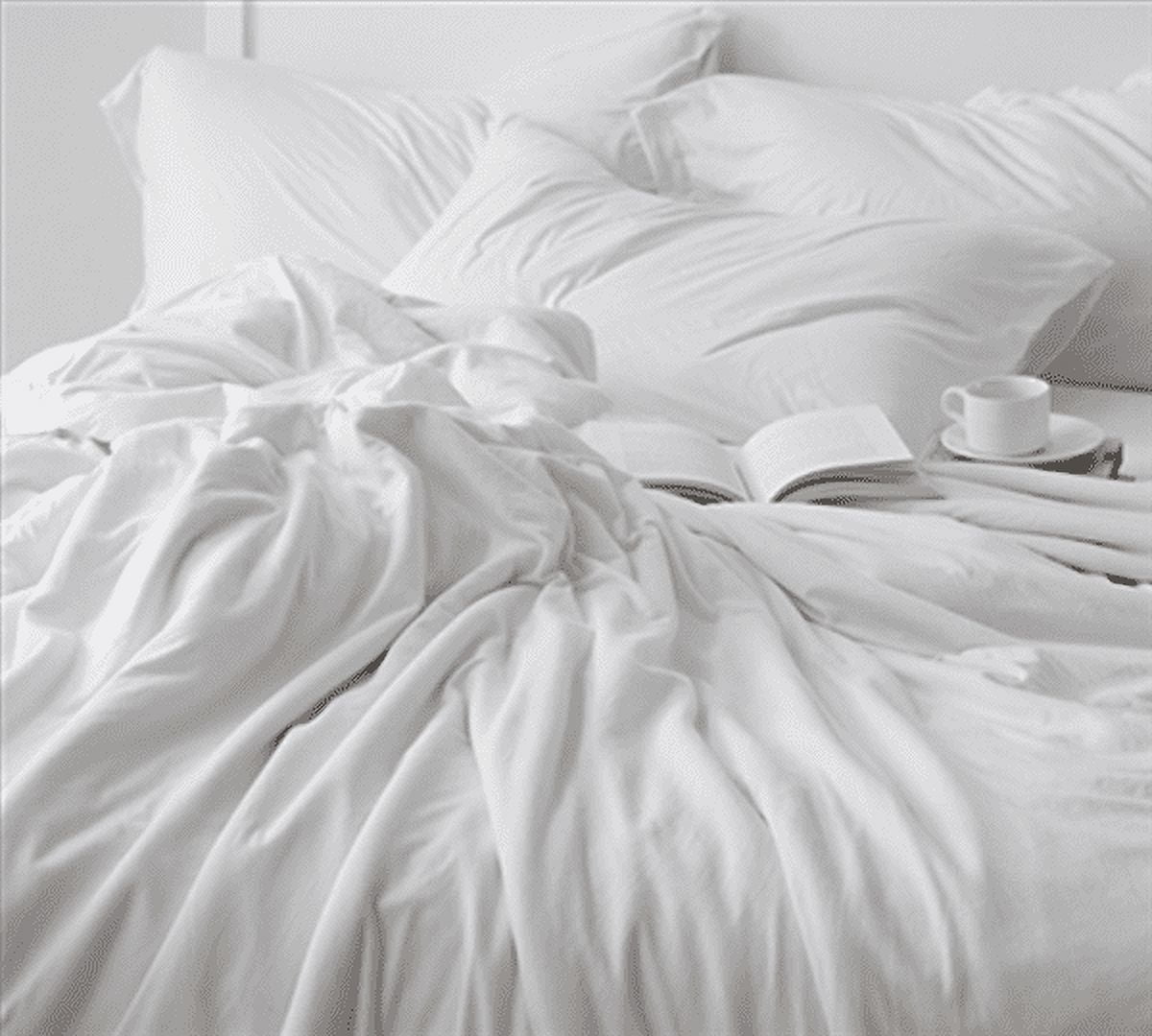 BYB Bare Bottom Sheets - White - Walmart.com