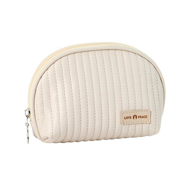 BYB Cute Makeup Bag Mini Cosmetic Pouch For Women Small Quilted Beauty ...