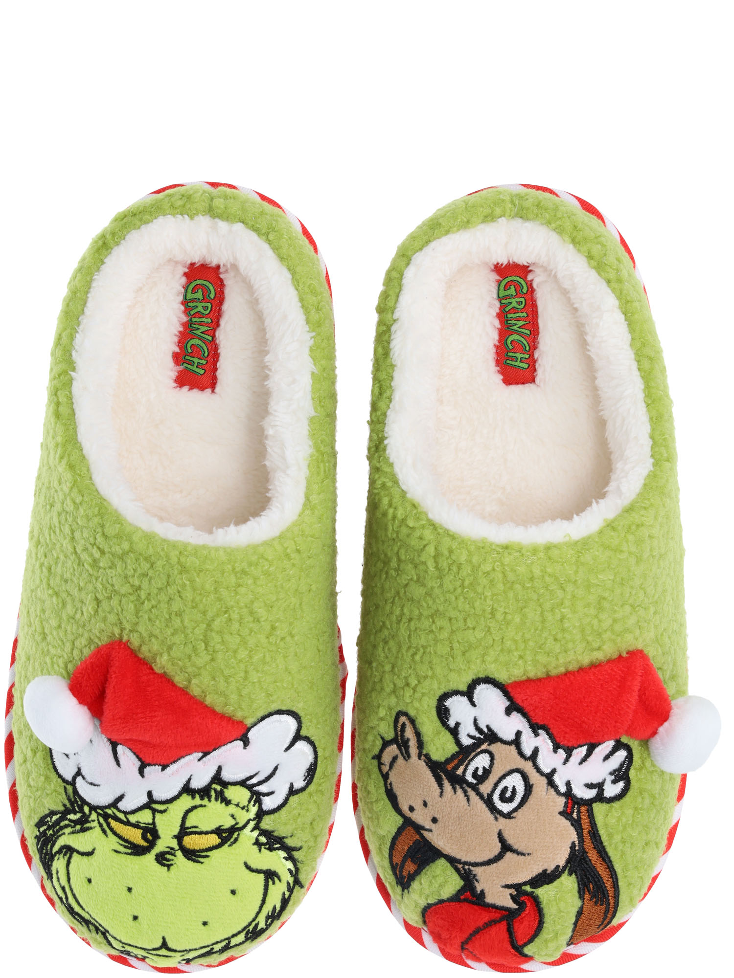 Dr. Seuss Kids Grinch Holiday Slippers - Walmart.com