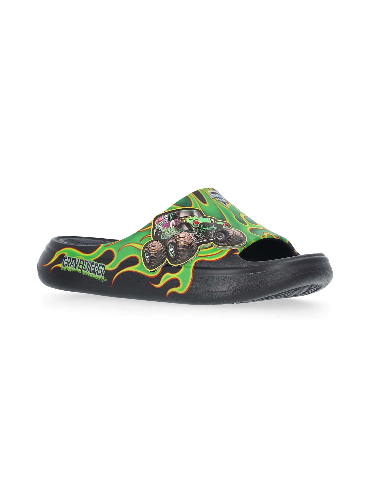 Monster Jam Little and Big Boys Slide Sandals - Walmart.com