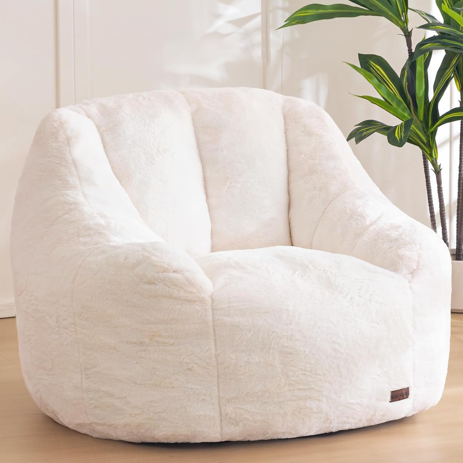 BYBYME Bean Bag Chair,Comfortable Bean Bag Sofa with Back Support,Floor ...
