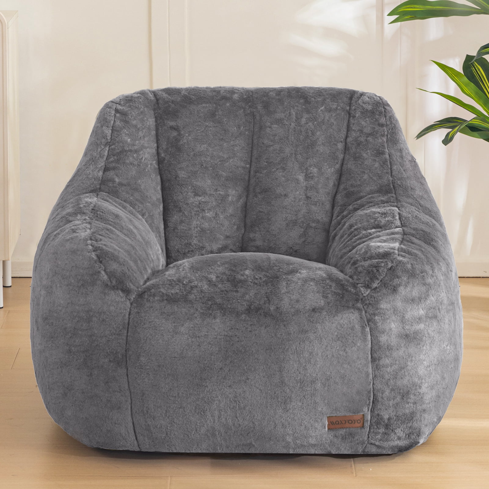 BYBYME Bean Bag Chair,Comfortable Bean Bag Sofa with Back Support,Floor ...
