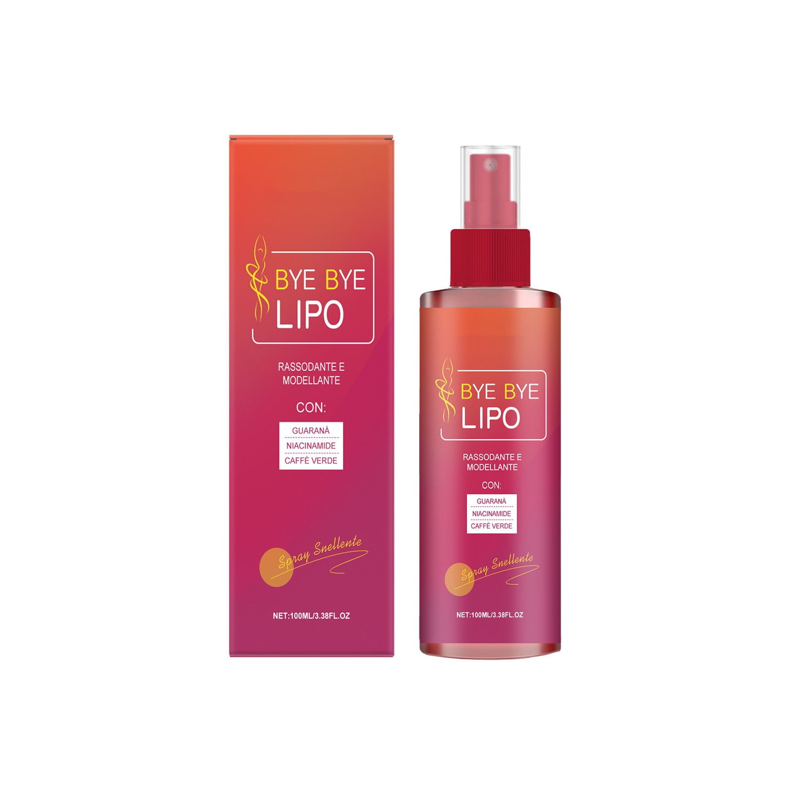 BYE BYE LIPO Spray Sweat Enhance,Clean your skin thoroughly,quickly ...