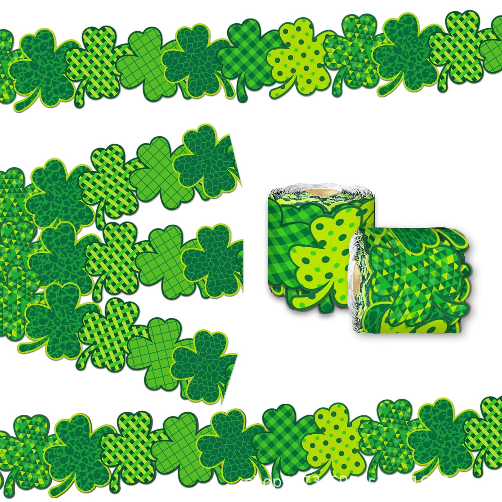 BYHONG 68.9 Feet St. Patrick's Day Bulletin Board Border Decorations ...