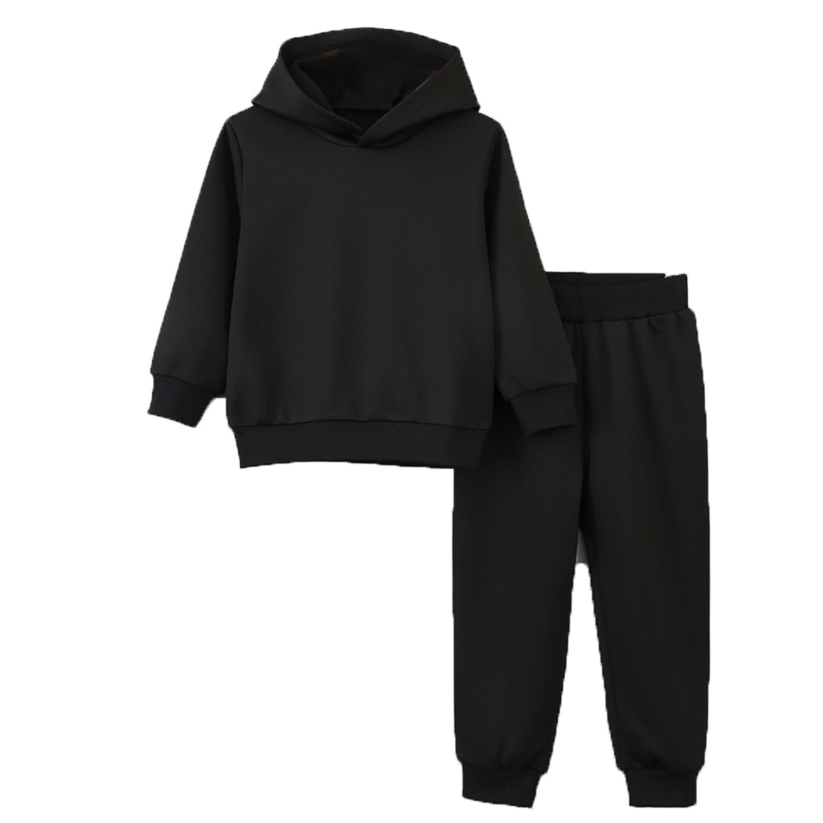 BYHONG Boys' Active Sweatsuit 2 Piece Sweatshirt and Sweatpants Basic ...