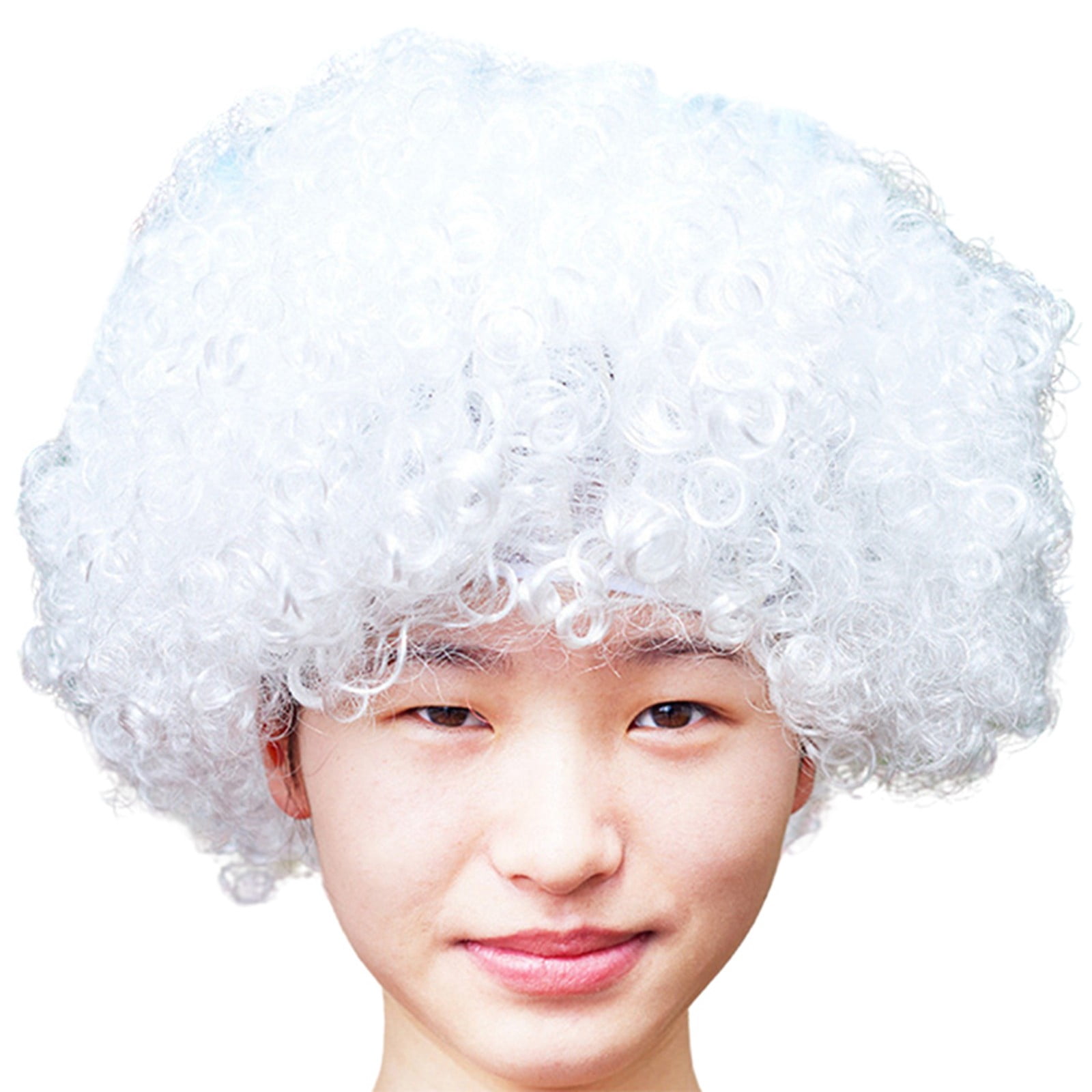 Bmisegm Carnival Head Wigs Masquerade As Fans with Funny Clown Colored ...