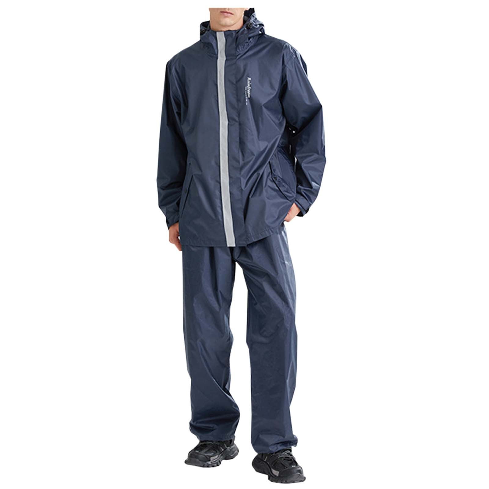 BYHONG Casual Outfits for Women Bike Raincoat Set with Double Layered ...