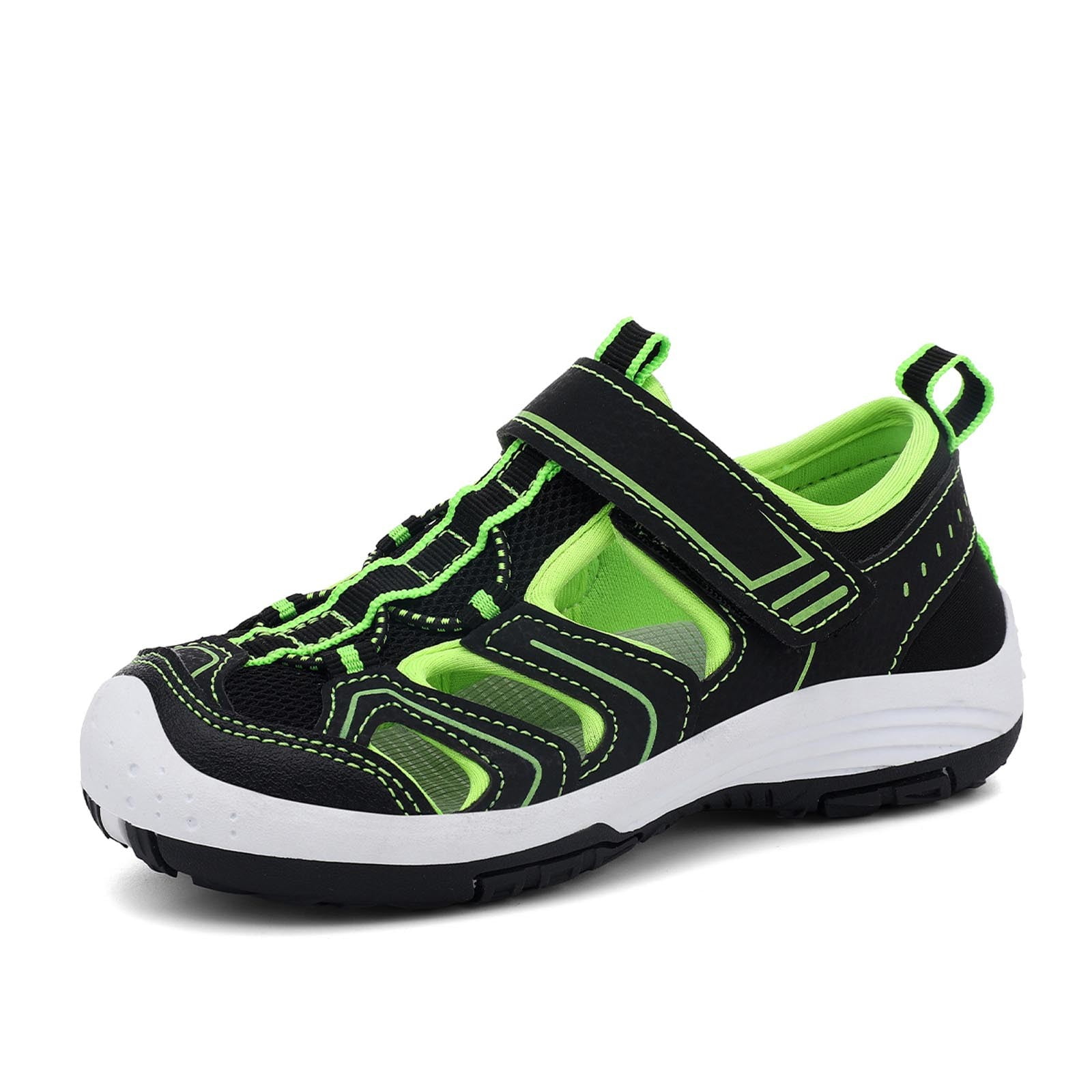 BYHONG Children's Fashion Color Matching Bag Toe Sandals Comfortable ...