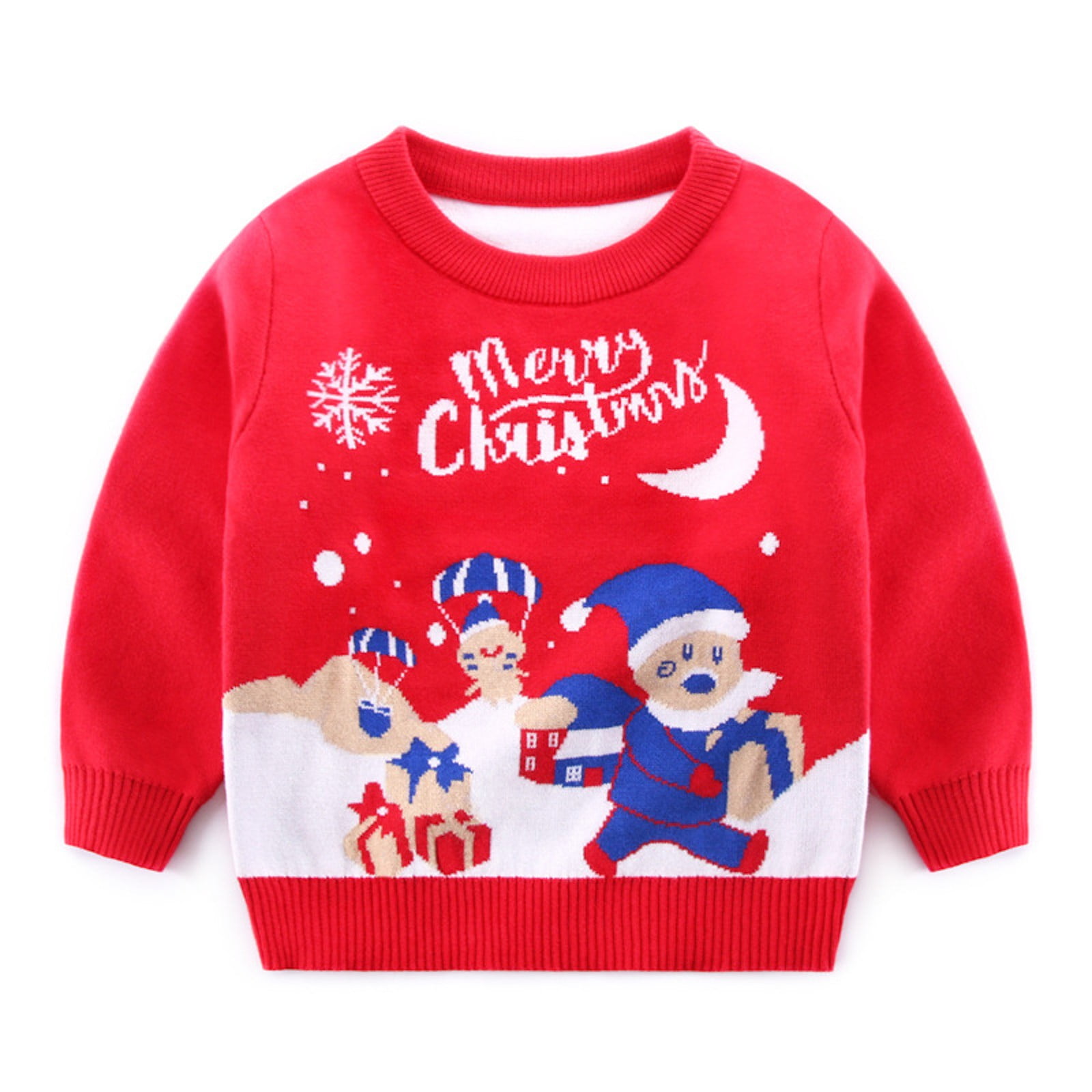 BYHONG Christmas Sweaters for Kids 2024 Boys Christmas Sweaters ...
