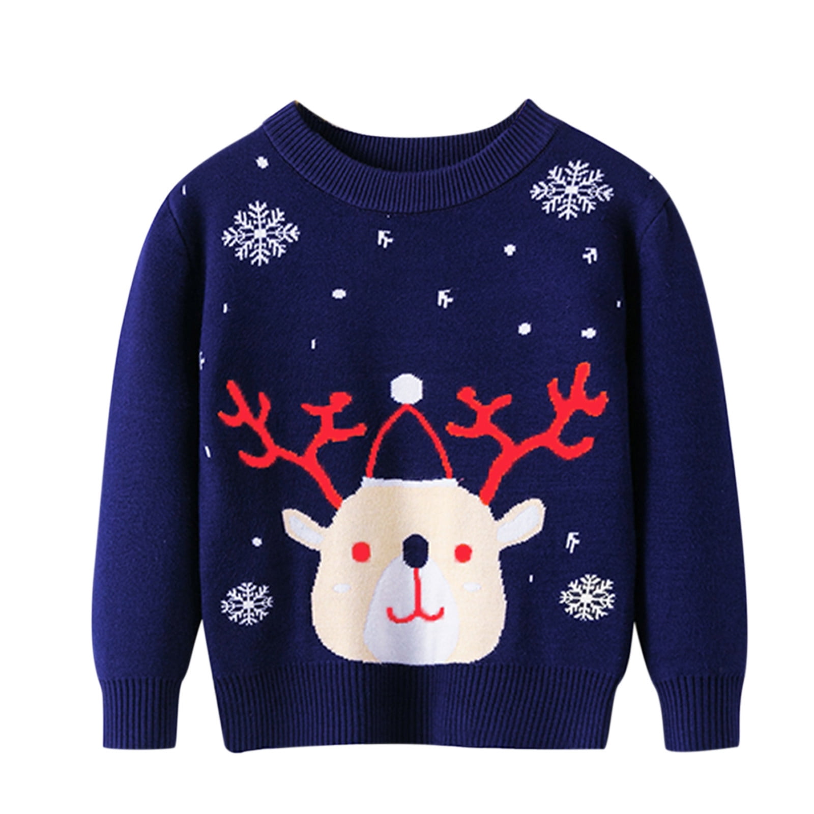 BYHONG Christmas Sweaters for Kids Cute Girls Sweaters Boys Girls ...