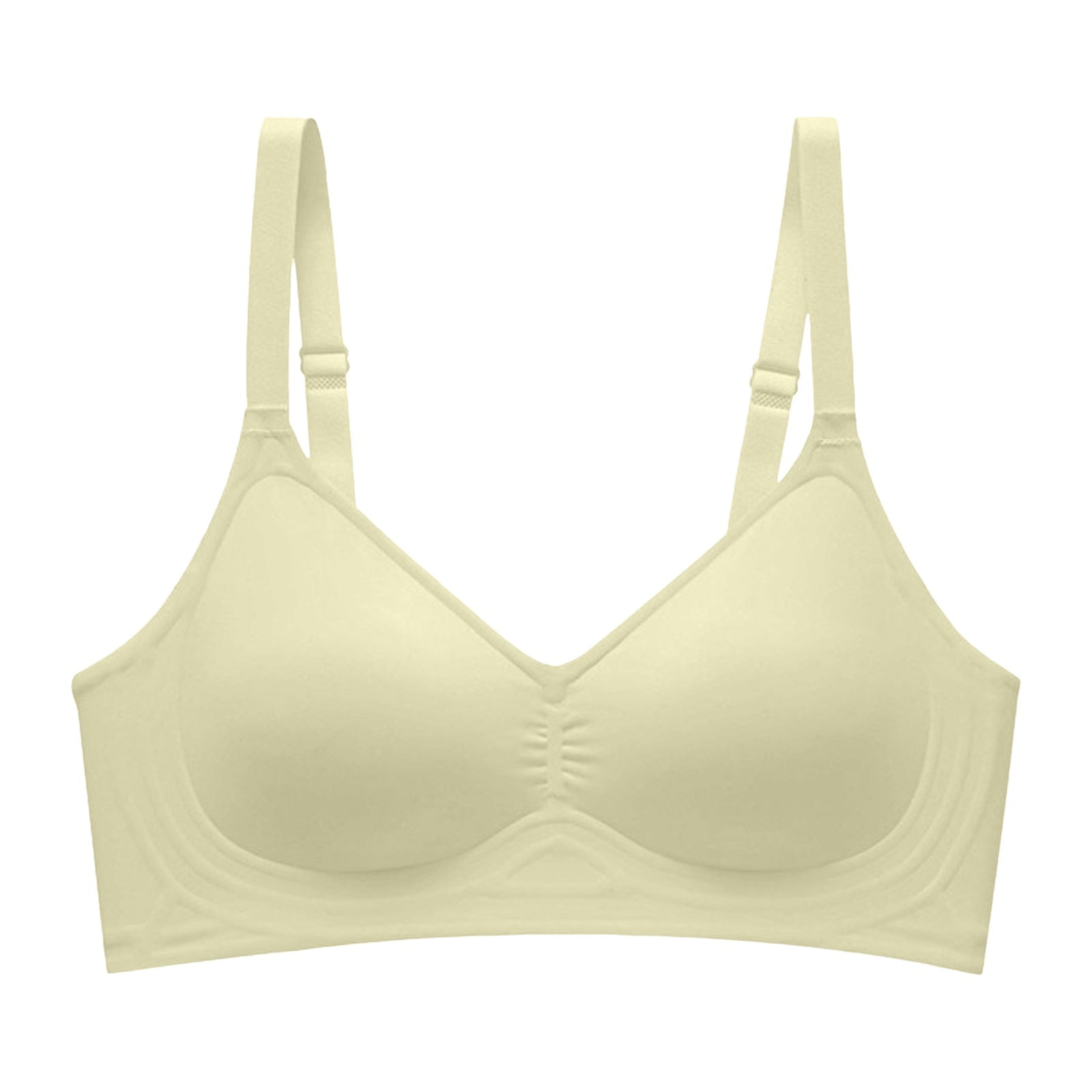 BYHONG Comfortable Seamless Full Coverage Bra for Women Wireless Bras ...