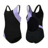 BYHONG Girls' Athletic Swimsuit: Kids Black Swimwear for Swim Team ...