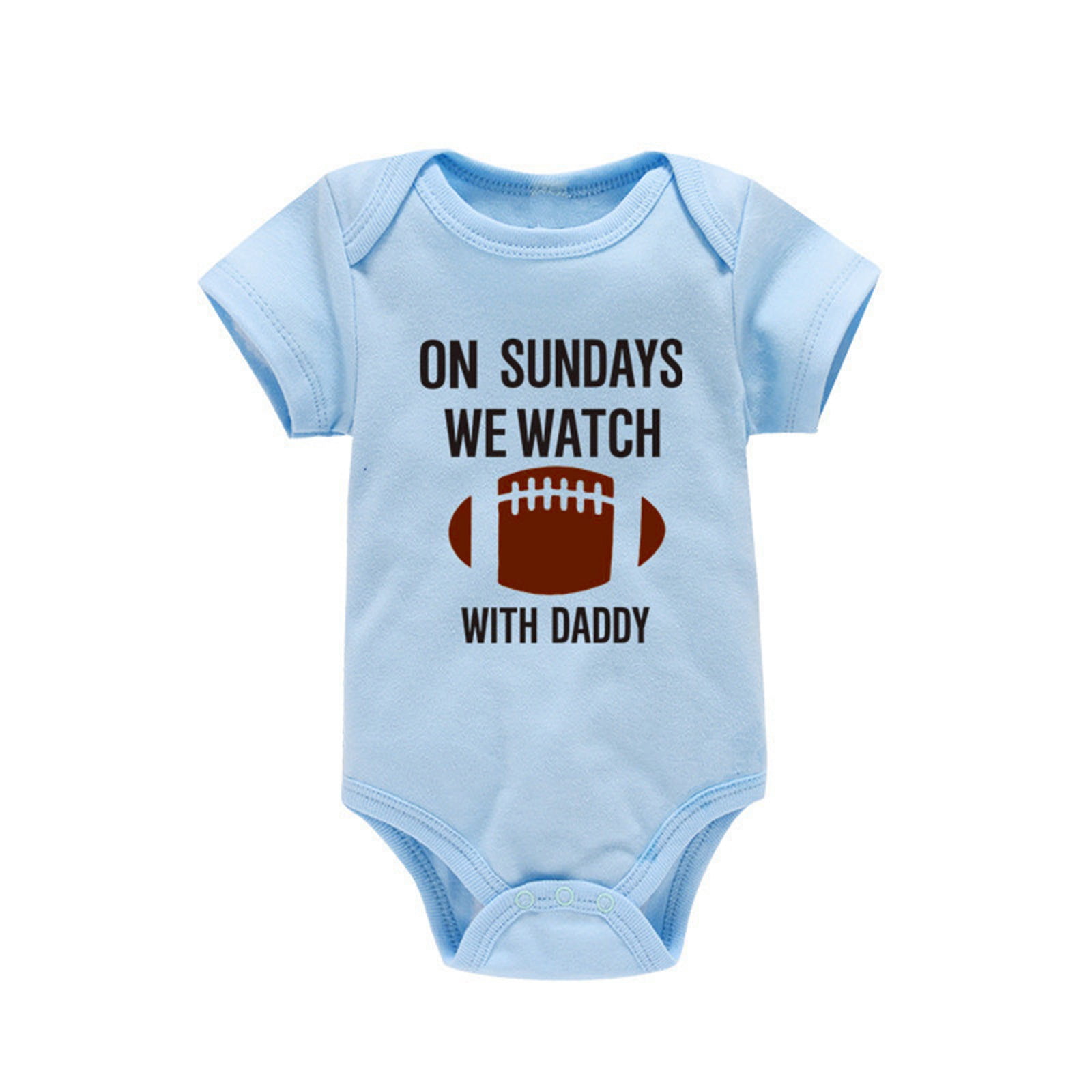 BYHONG Girls' Fashion Infant Boys Girls Short Sleeve Letter Rugby Print ...