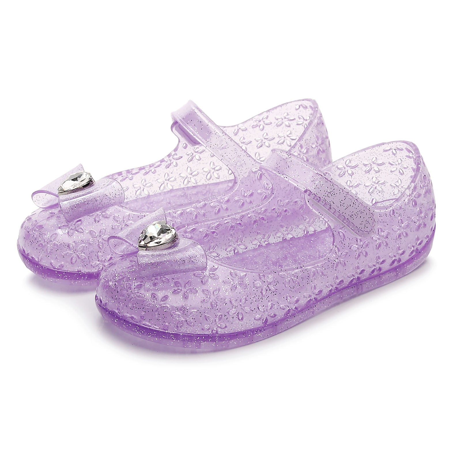 BYHONG Girls Sandals & Kids Shoes - Sparkly Jelly Glitter Sandals for ...