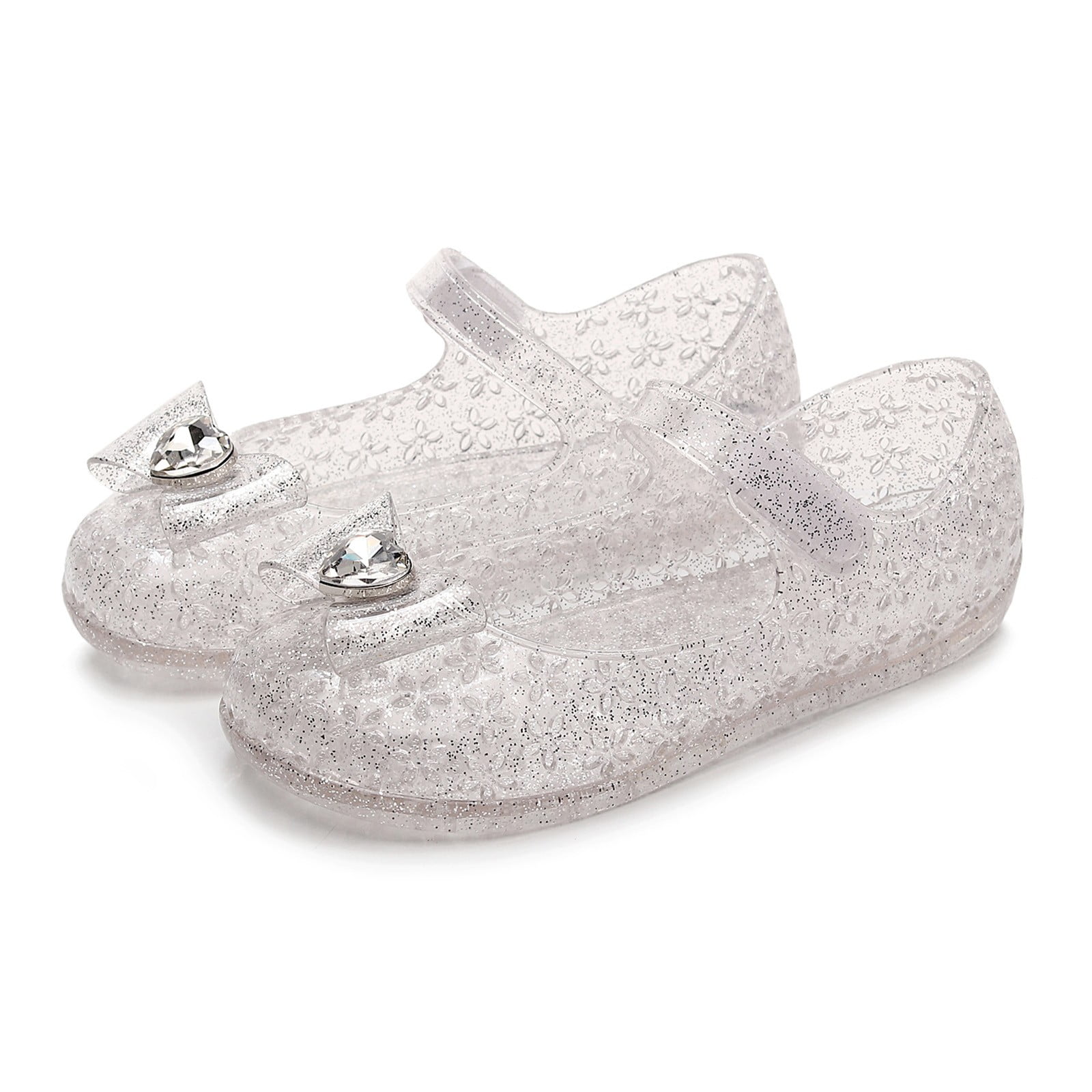 BYHONG Girls Sandals & Kids Shoes - Sparkly Jelly Glitter Sandals for ...