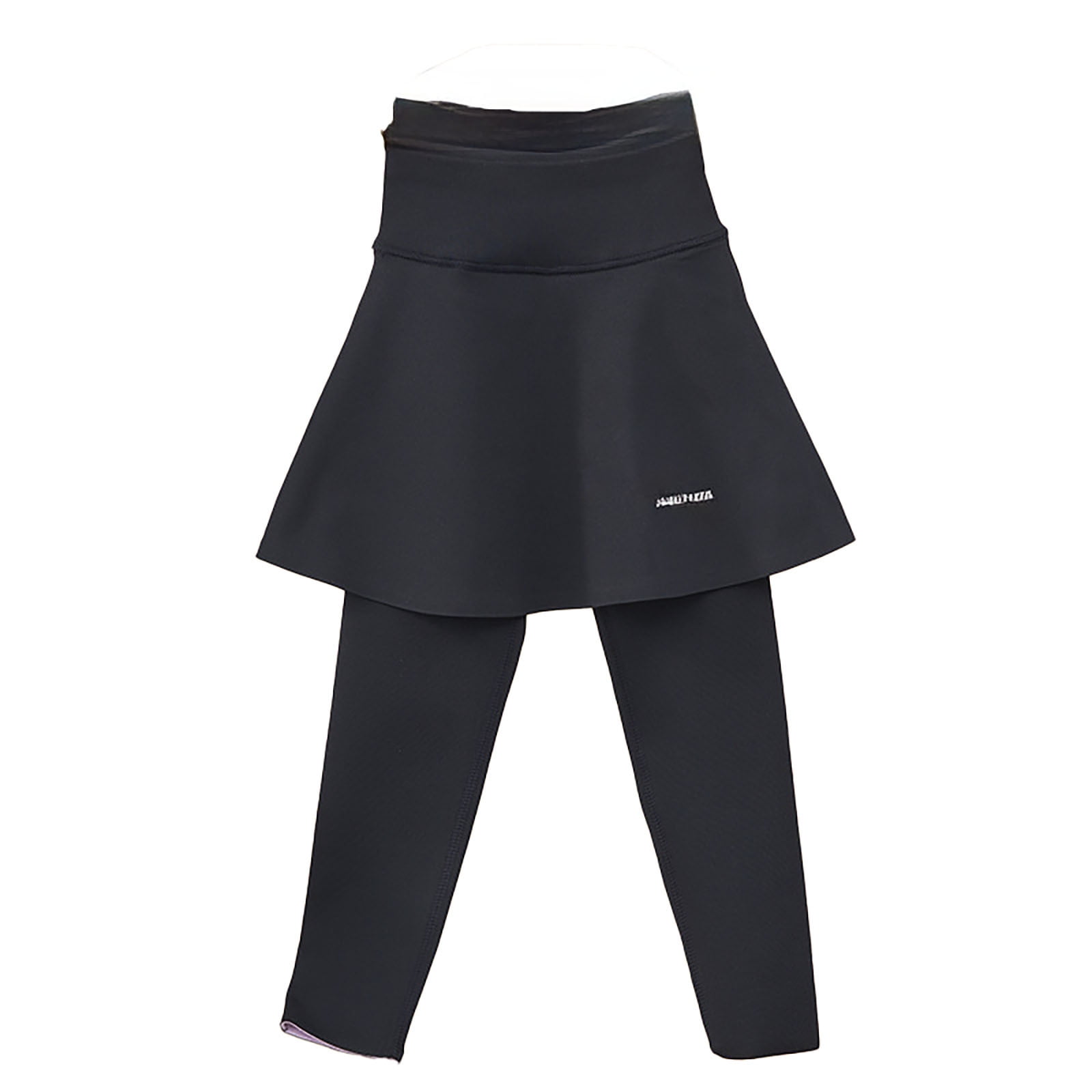 BYHONG Girls Sports Skirted Leggings Casual Ruffle Skater Skirt with ...