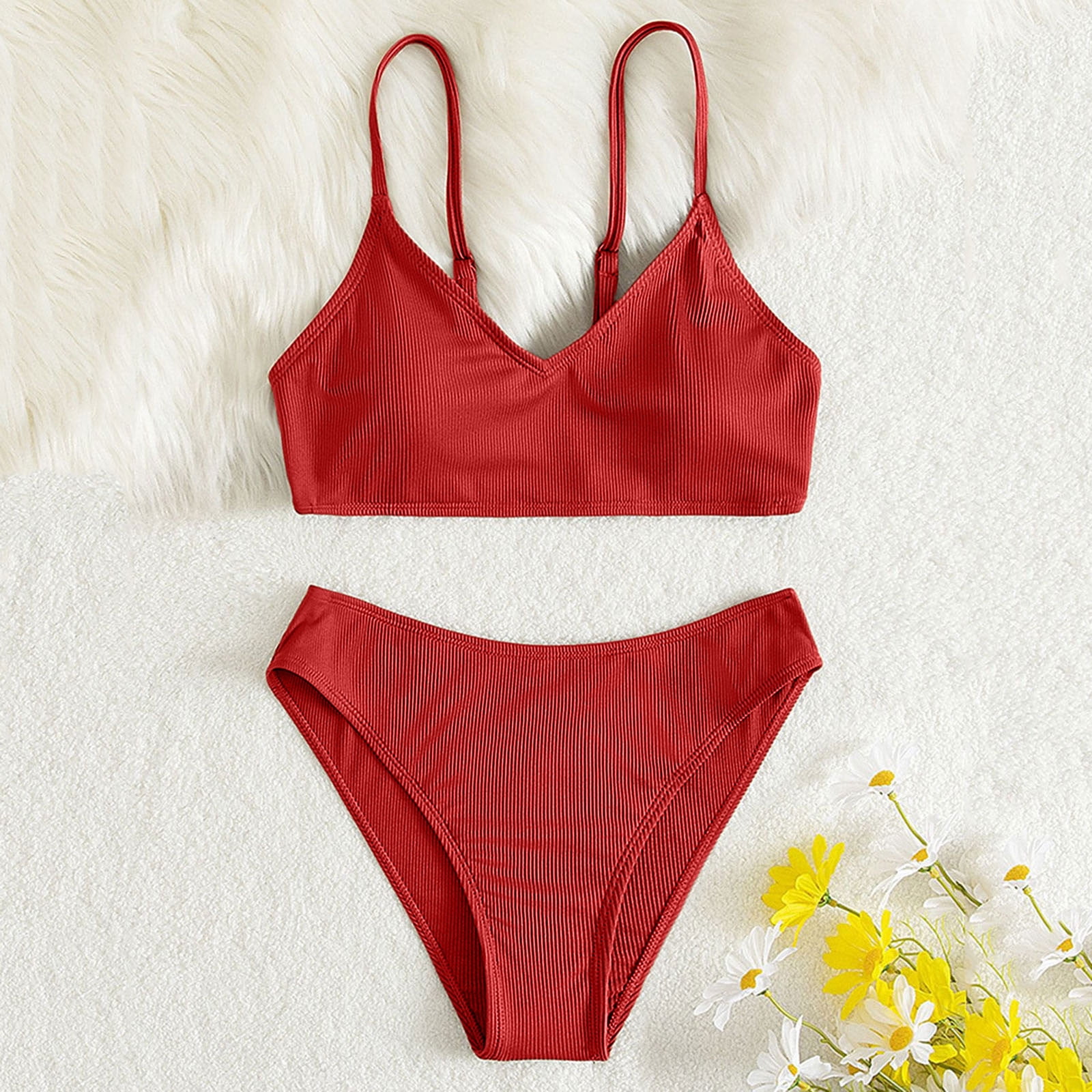 BYHONG Girls Swimsuit: Adjustable Straps Two-Piece Bathing Suit ...