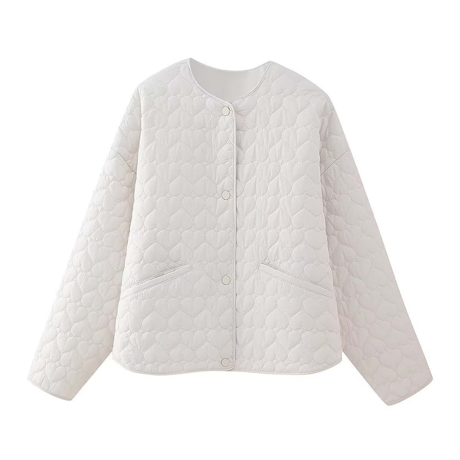 BYHONG Heart Shaped Quilted Cotton Jacket Jacket Women's Jacket ...