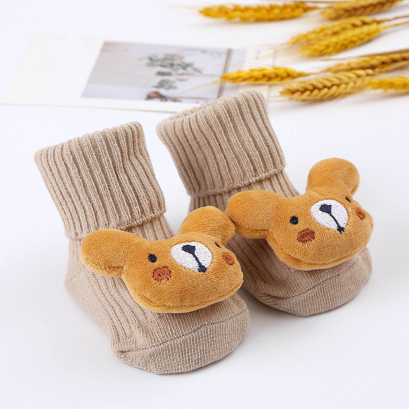 BYHONG Socks Knitted Cartoon Pattern Cute Boy Girl Toddler Socks Middle ...