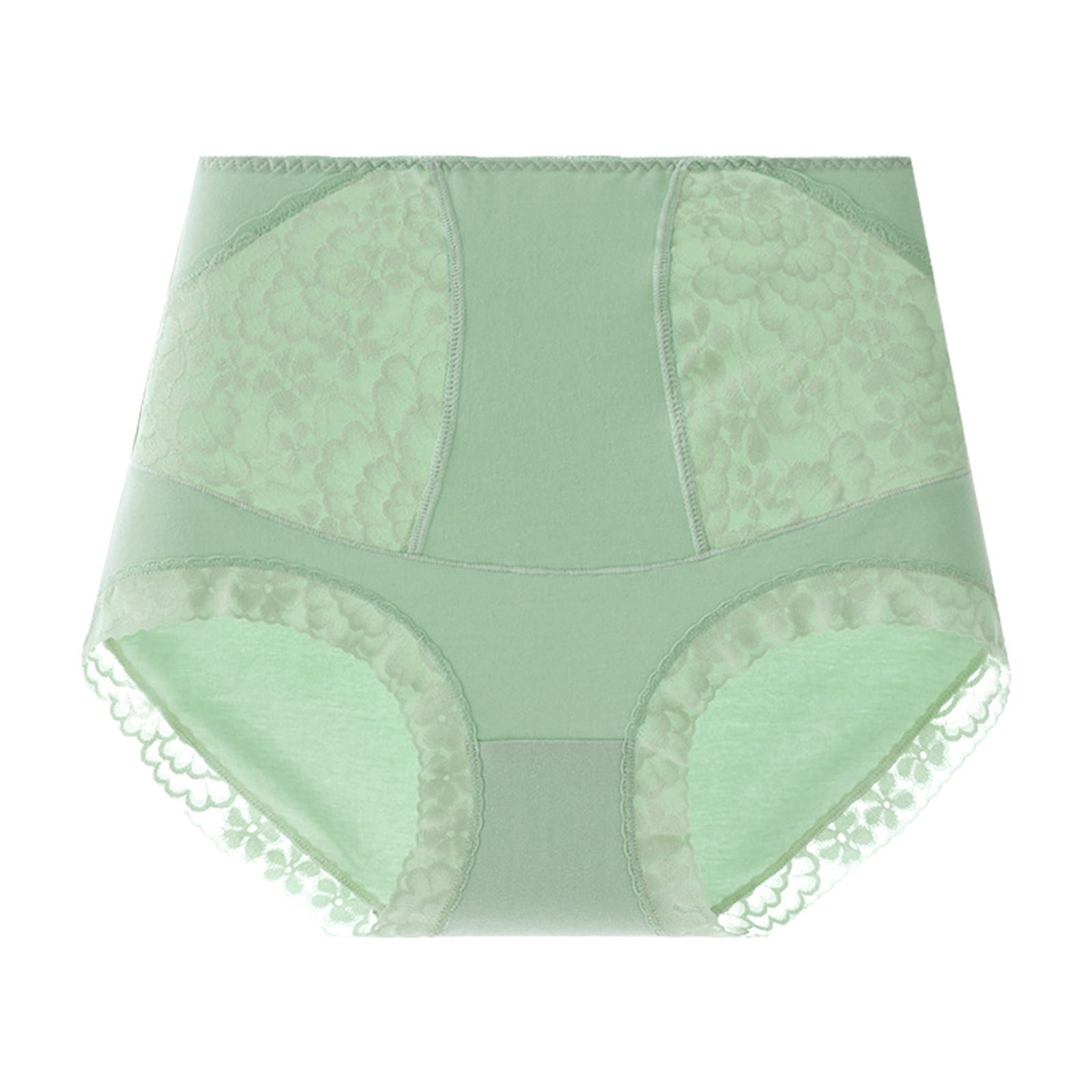 BYHONG Lace High Waist Panties Breathable Plus Size Shapewear Booty ...