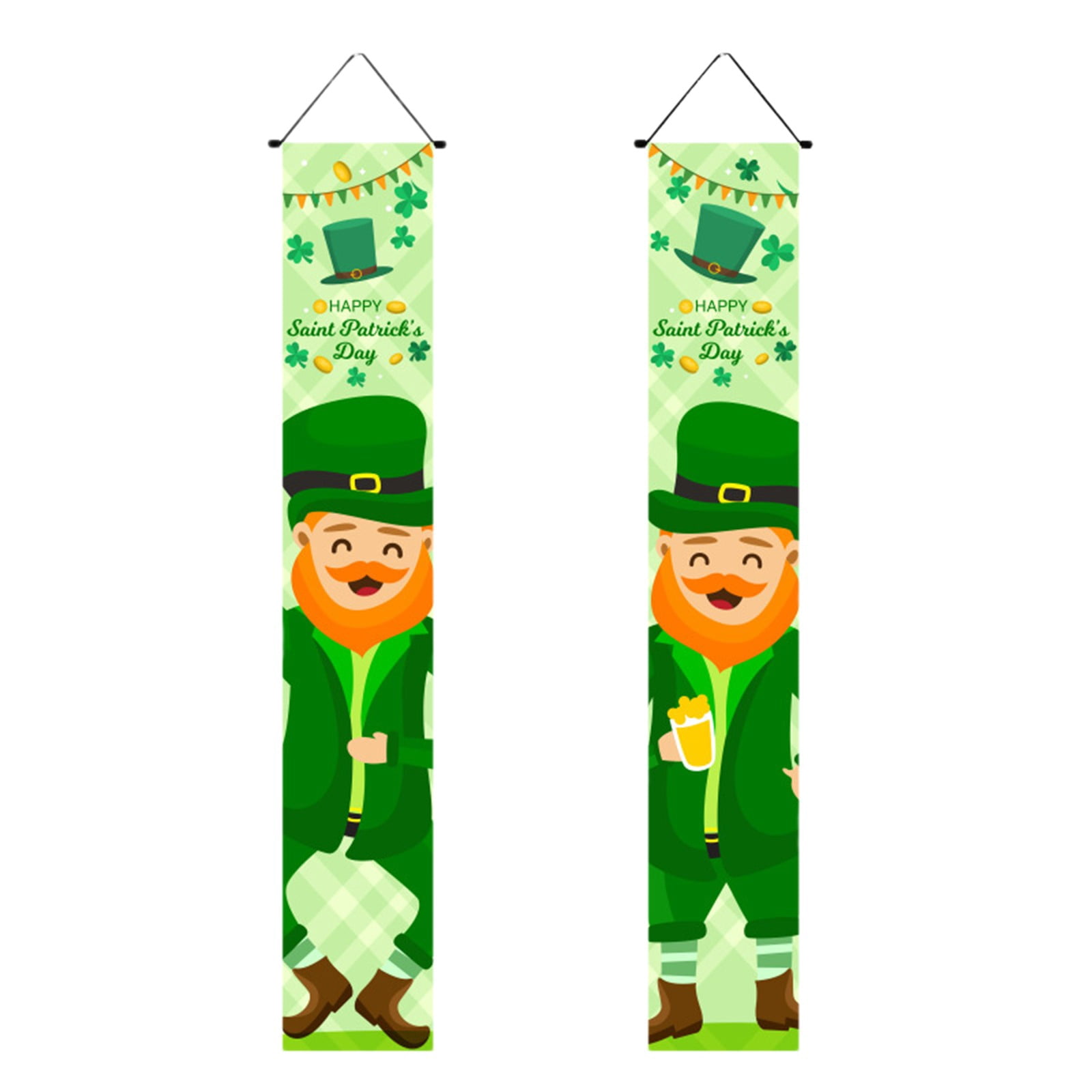BYHONG St. Patrick's Day Couplets Decorated Curtain Banners Decorated ...