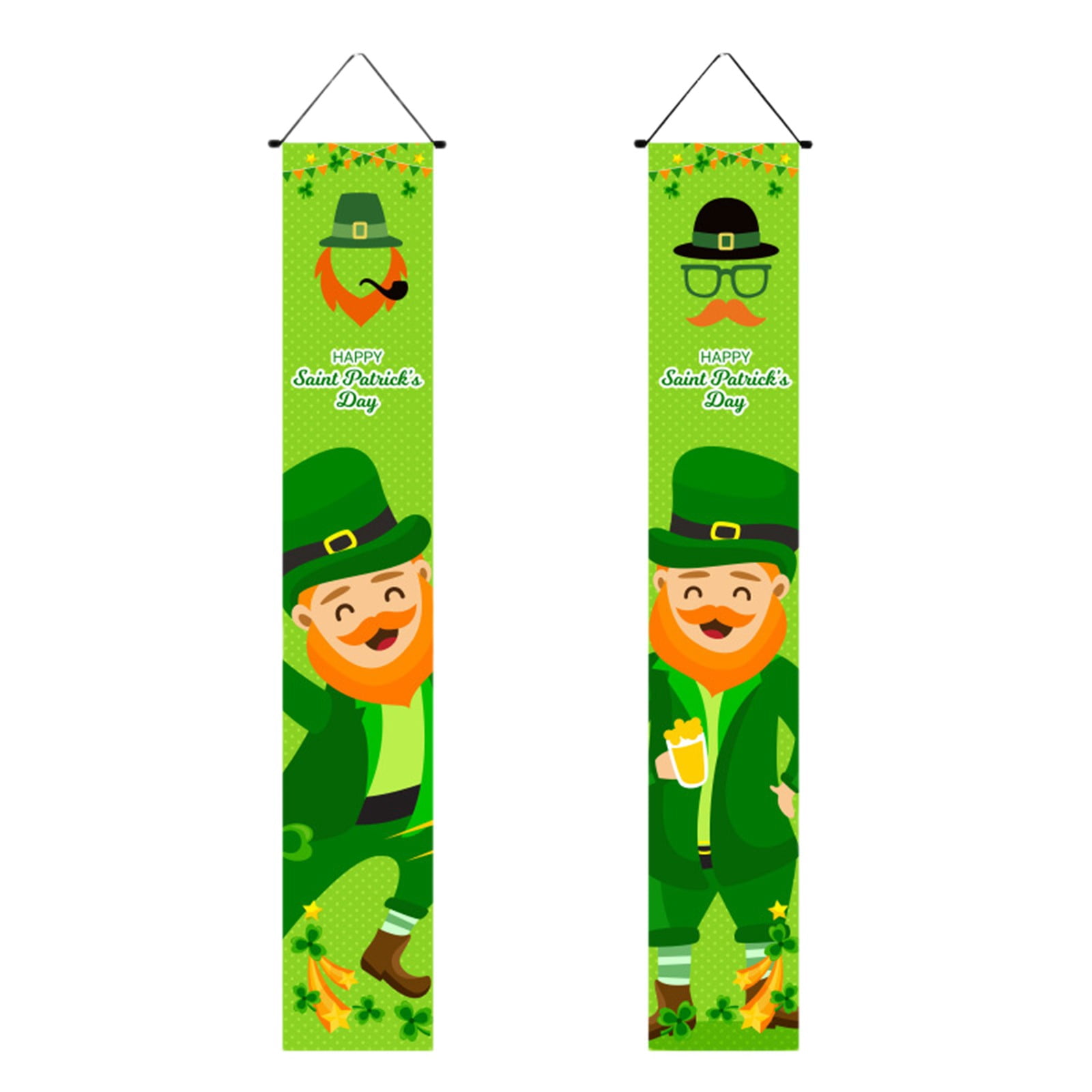 BYHONG St. Patrick's Day Couplets Decorated Curtain Banners Decorated ...