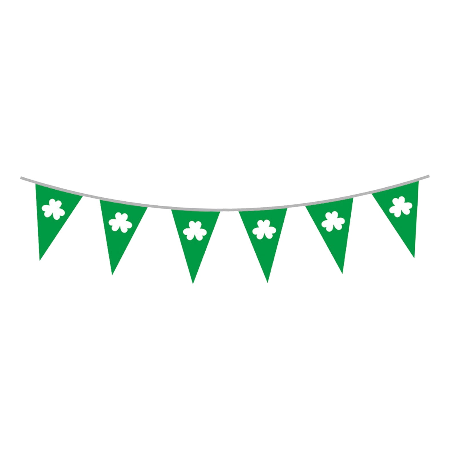 BYHONG St. Patrick's Day Hanging Flag Banner Style Triangle Flag Monogram Irish Festival ...