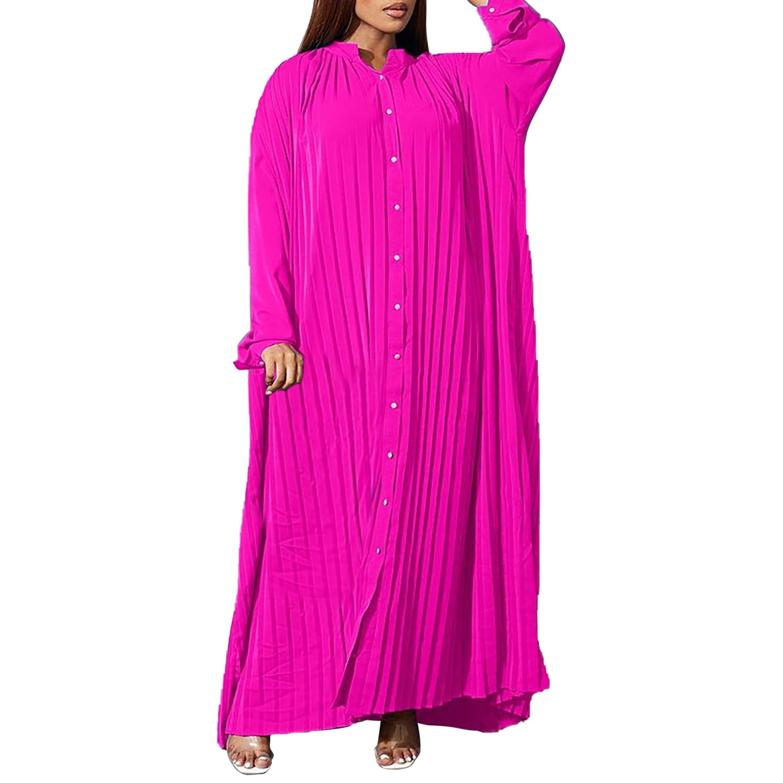 Byhong Womens Fashion Solid Color Comfortable Loose Casual Pressed