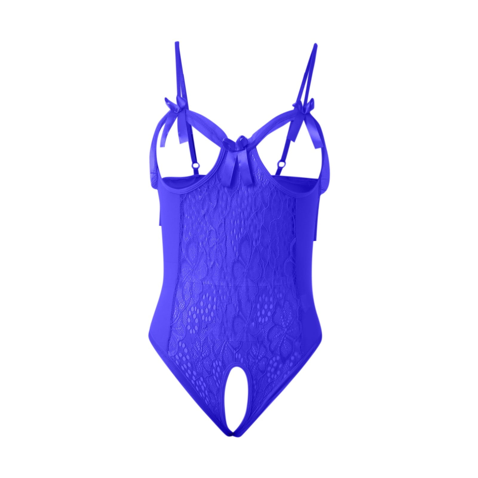 BYHONG Womens Underwear Open Crotch Dew Bodysuit Underwear Sleeping ...