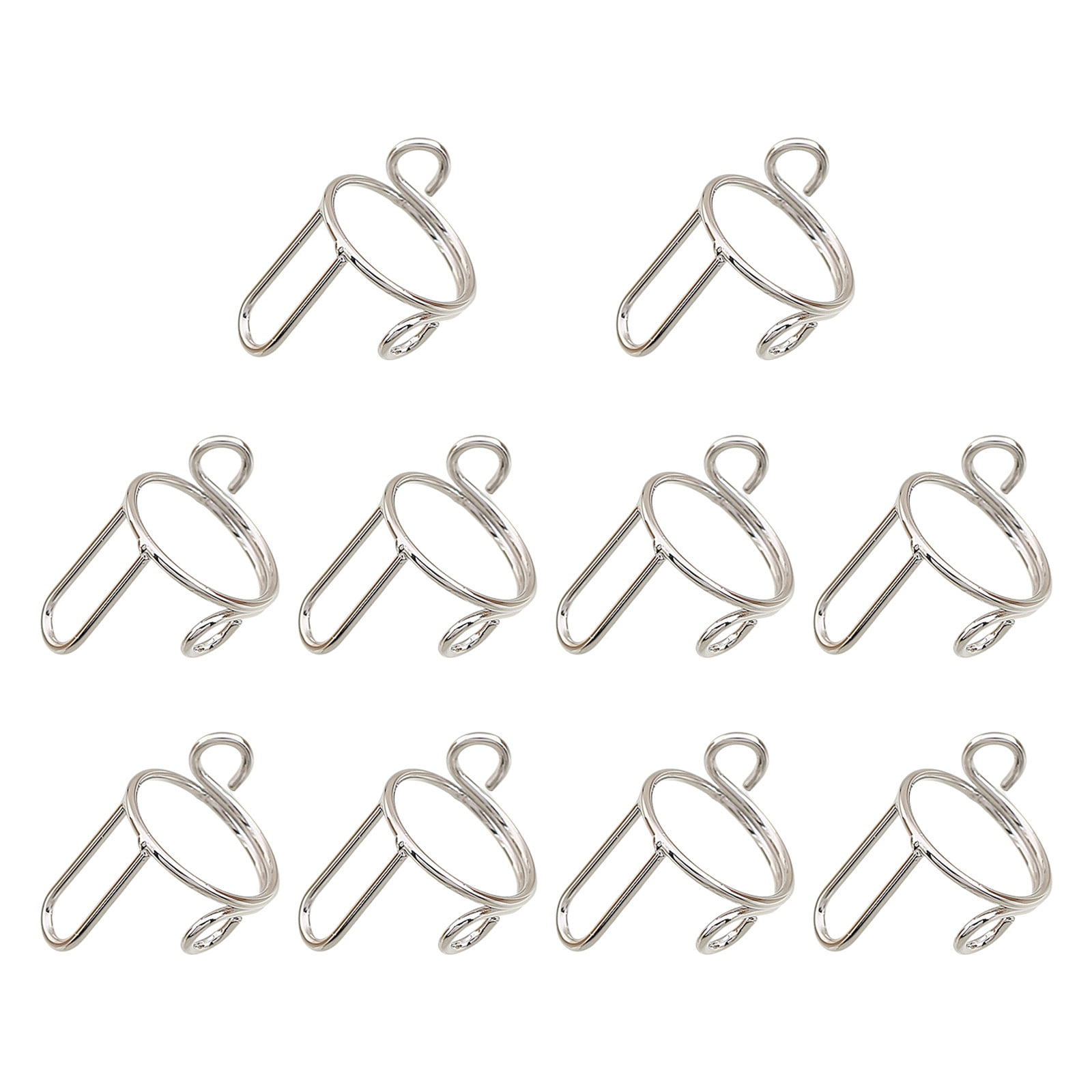 BYHONG Wudu Nail Rings Non Tarnish 10PCS Adjustable No Glue No Women ...