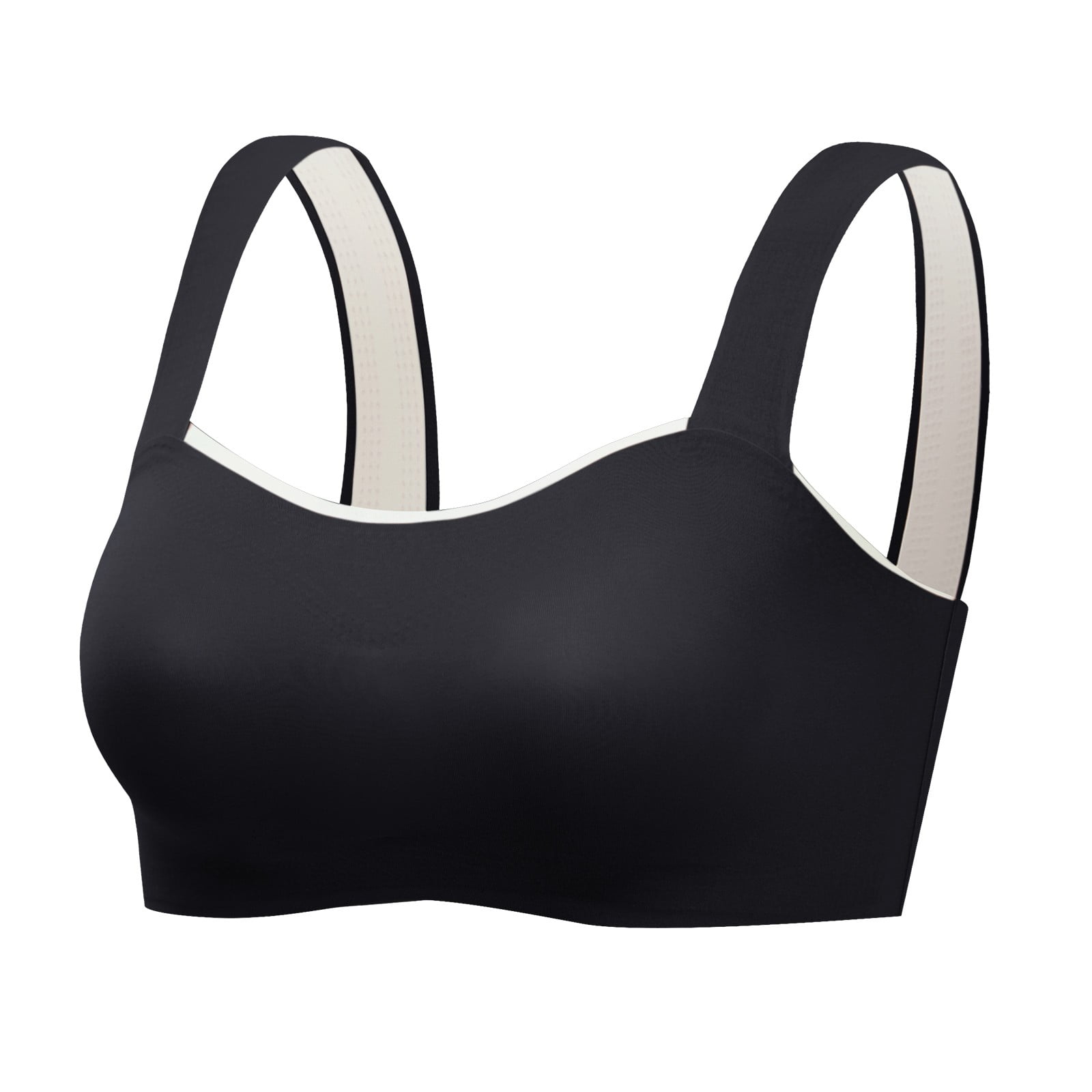 BYHONG Young Ladies Seamless Rimless Tank Style Bra Beauty Back Wrap ...