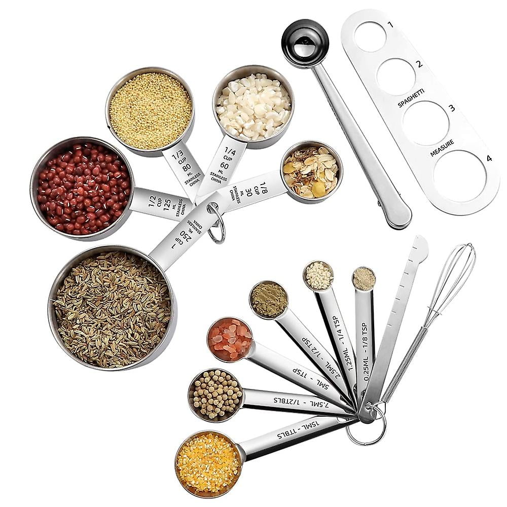 BYHX Measuring Spoons and Measuring Cups Set,Measuring Spoons Set with ...