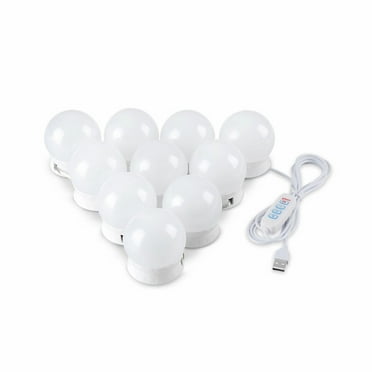 LED Vanity Mirror Light Bulb Hollywood Mirror Front Light Bathroom Mirror Light Three-Color ...